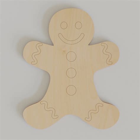Gingerbread Man Cutout Double Cut Designs Llc