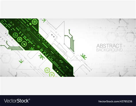 Abstract Technology Concept High Computer Color Vector Image