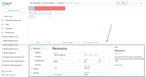 How To Explore And Edit Metadata — Open Data Editor 151 Documentation