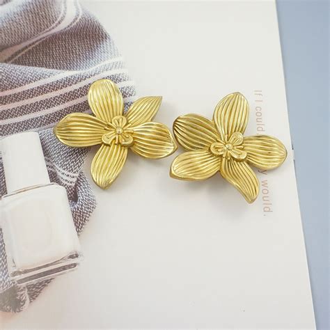 Flower Knobs Brass Gold Knobs Decor Dresser Knobs Pulls Nordic Etsy