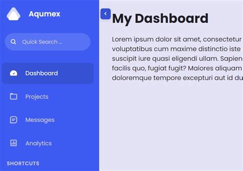 20 Latest Free Side Menus In Pure Javascript And Css Css Script