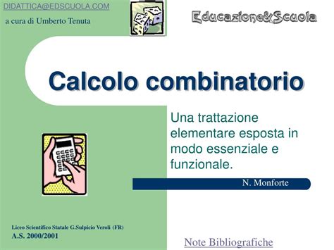 PPT Calcolo Combinatorio PowerPoint Presentation Free Download ID 1246723