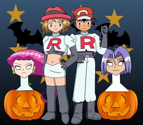 Serena And Ash Disguise To Jessie And James By Stuanimeart On Deviantart