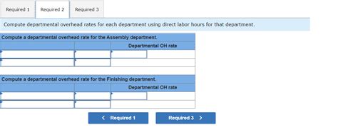 Solved Exercise Algo Computing Departmental Overhead Chegg