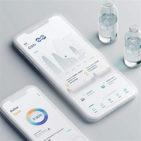 A Mobile App Interface For A Health Tracking Application Showing Daily Step Count And Water