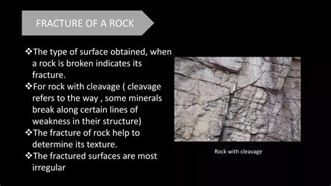 Fractures Of Rocks Pptx Geology Science