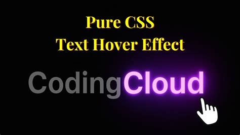Css Glowing Text Hover Effects Pure Css Tutorial For Beginners Youtube