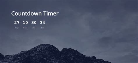 Github Mansi Sharma Countdown Timer It Is An Attractive Countdown Timer That Counts Down