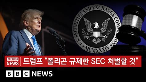 트럼프 폴리곤 규제 Sec 처벌 비트코인실시간 비트코인전망 일론머스크코인 트럼프코인 도지코인 Youtube
