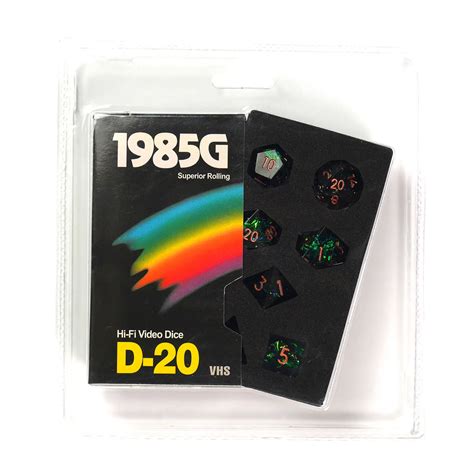 Vhs Dice Starstorm Ttrpg Resin Dice Set 1985 Games