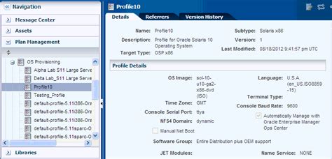 Enterprise Manager Ops Center Provisioning Oracle Solaris 10 Operating System Contents