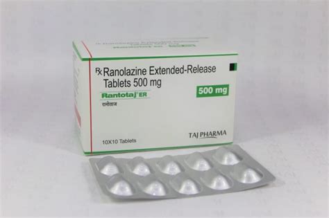 Ranolazine Er Tablets 500mg Manufacturer Pan India Supplier