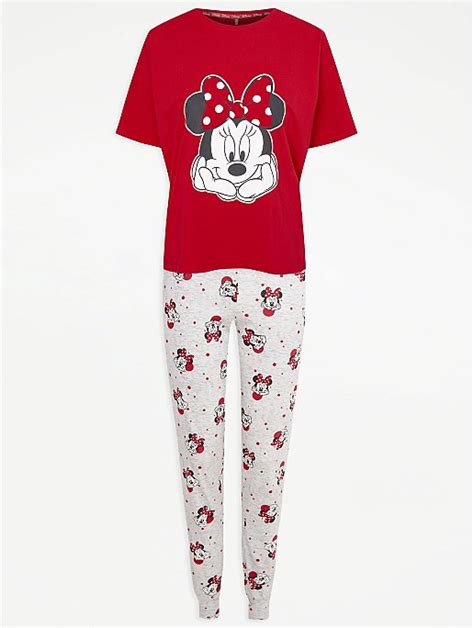Disney Minnie Mouse Pyjamas In A Bag T Set Women George At Asda