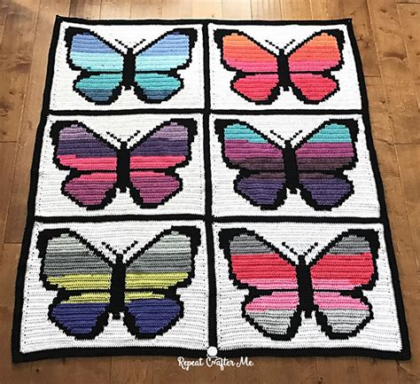 Craft Passions Beautiful Butterfly Crochet Graphan Free Crochet