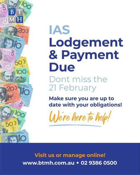 🔔 Reminder About Ias Lodgement And Payment 🔔 If Youre A Business In… Business Tax And Money