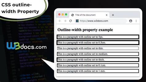 Css Outline Width Property Css Outline Width Property