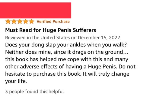 How To Live With A Huge Penis Book Ramazonreviews