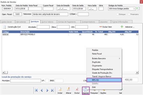 E413 Impressão De Rps E Nfs E Base De Conhecimento Erp