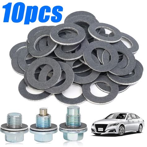 Oil Drain Sump Plug Gaskets M14 Crush Washer Seal Ring Car Engine For