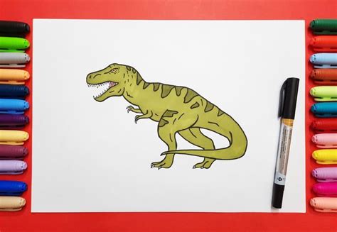How To Draw T Rex Jurassic World T Rex Drawing Dinosaur Funny Drawings