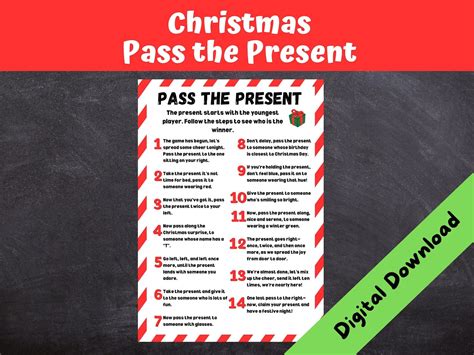 Christmas Pass The Present Game Pass The Parcel Left Right Game