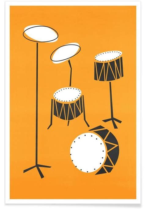 Drums Poster Customizable Wall Art Drum Sheet Music Drums