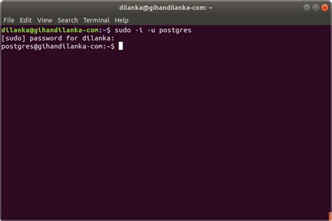 How To Create A New User With A Password In Postgresql In Ubuntu 1804