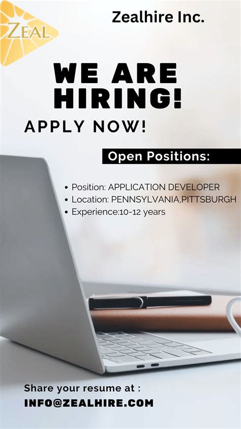 Zealhire Inc On Linkedin Position Application Developer Location