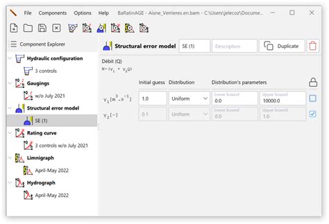 Structural Error Model