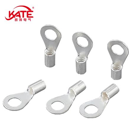 100pcs Ot 터미널 블록 O 유형 링 유형 크림프 터미널 케이블 와이어 커넥터 터미널 블록 전기 커넥터 20 16 Awg