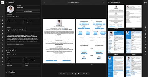 Reactive Resume A Self Hosted Resume Builder