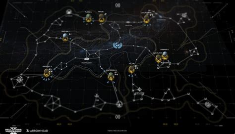 Artstation Helldivers 2 Galactic Map Concept Tore Wesolowski Map