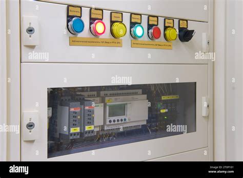 Led Lights Indicate The Status Of The Electrical Circuit Abb Schneider On The Control Panel