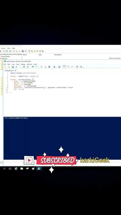 Active Directory Automation Create Users In Bulk With Powershell 🚀 Karkigeek Ad Automation