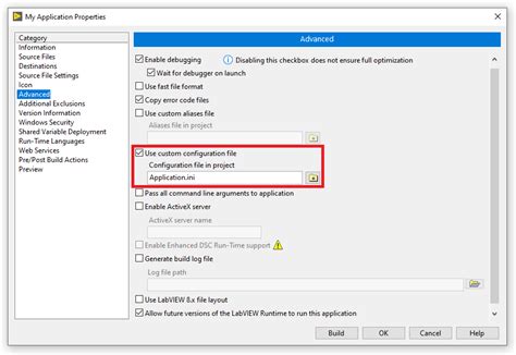 Editing The Ini File Created With My Labview Executable Ni