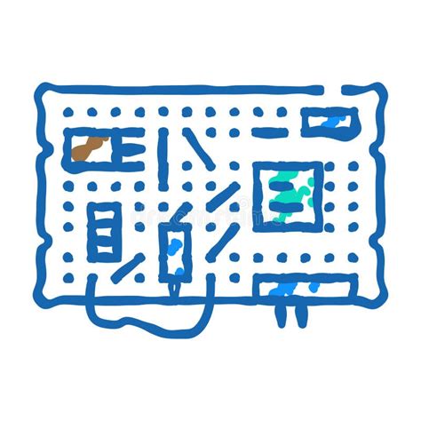 Diy Electronics Tech Enthusiast Icon Doodle Illustration Stock Vector Illustration Of