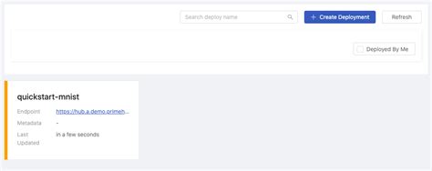 Quickstart Tutorial Of Model Deployment · Primehub