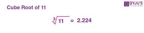 Cube Root Of 11 How To Calculate The Cube Root Of 11