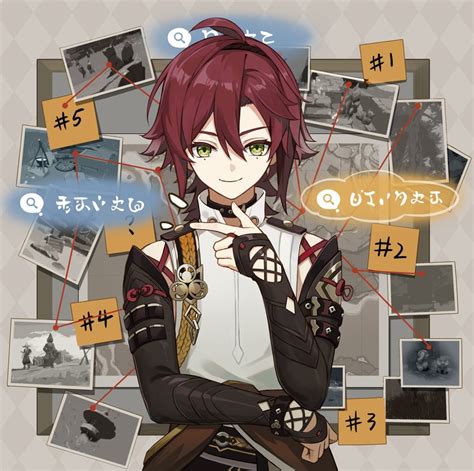 Shikanoin Heizou Genshin Impact Drawn By Hamilundenongdizhe Danbooru