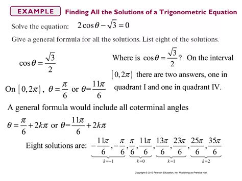 Section 7 3 Trigonometric Equations Ppt