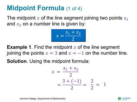 lesson 13 midpoint and distance formulas pptx physics science