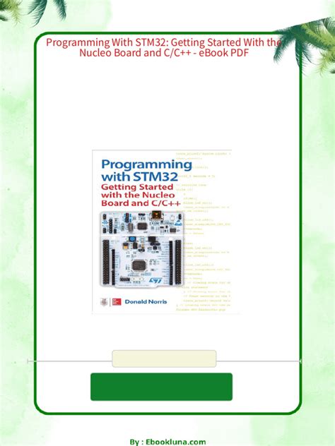 Programming With Stm32 Getting Started With The Nucleo Board And Cc