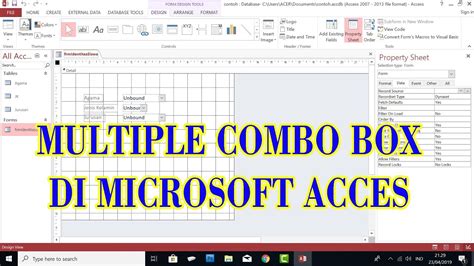 Multiple Combo Box Di Form Microsoft Access Part Kahiji Youtube