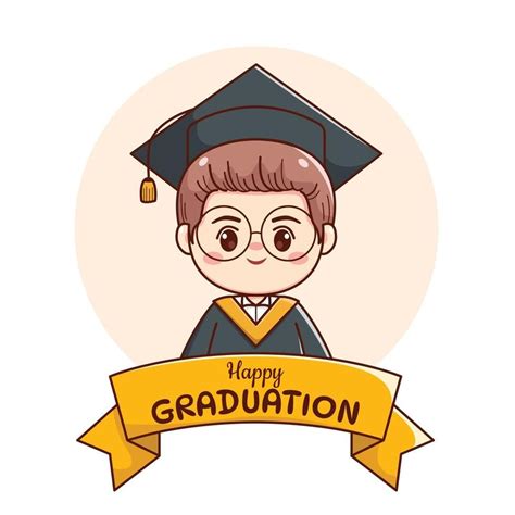 Dibujos Animados De Graduación De Niños