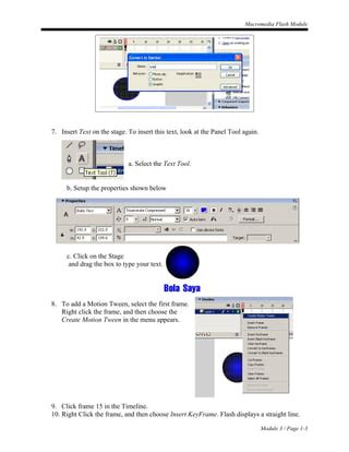 Modul Menggunakan Motion Tween PDF