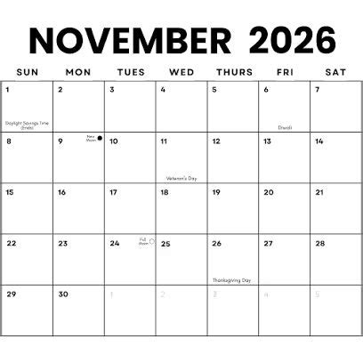2026 November Events Facebook