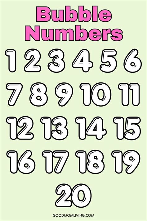 Free Bubble Numbers And Free Printable Numbers 0 100 Free Printable