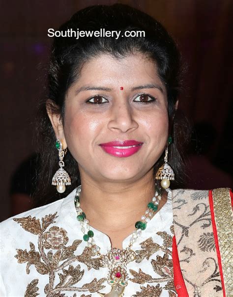 Nikitha Reddy In A Diamond Pendant Set Indian Jewellery Designs
