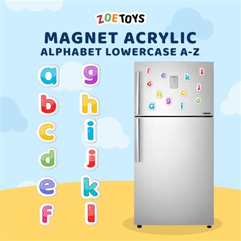 Zoetoys Magnet Acrylic Alphabet Alphabet Acrylic Refrigerator Sticker