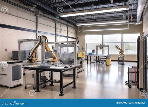 Robotics Research Lab With Cutting Edge Technology And Safety Systems